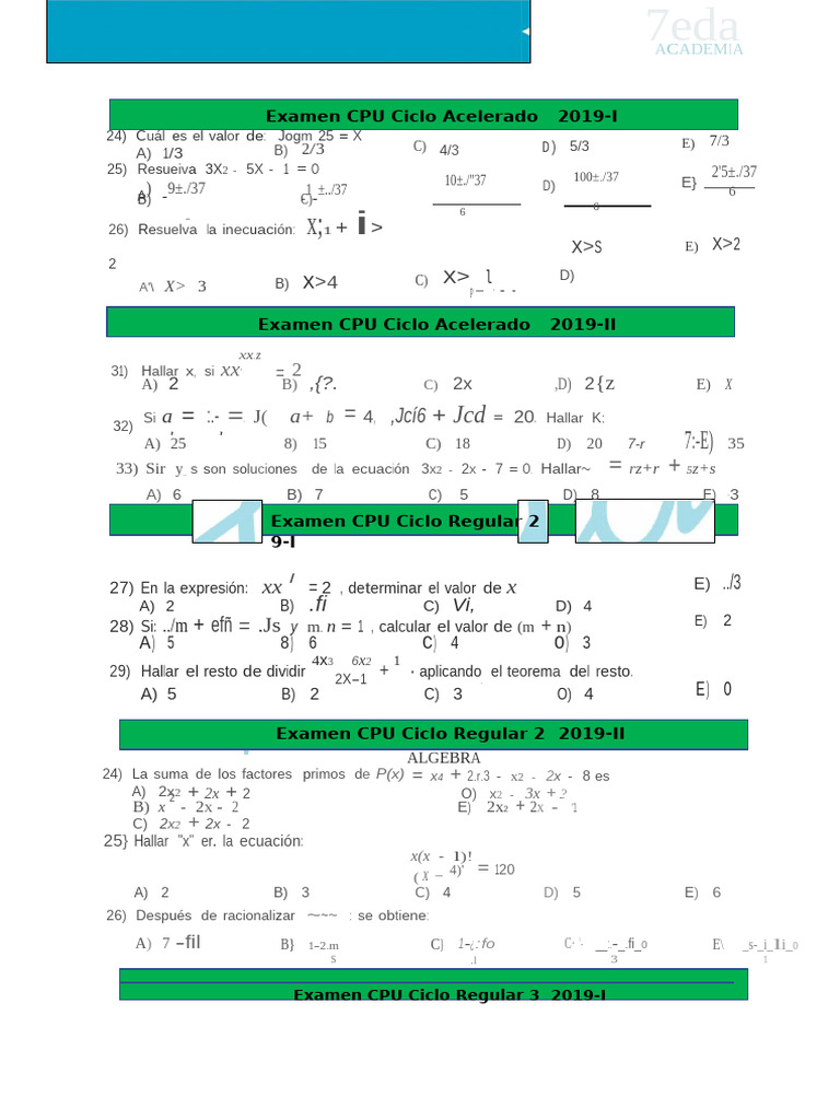 ÁLGEBRA | PDF