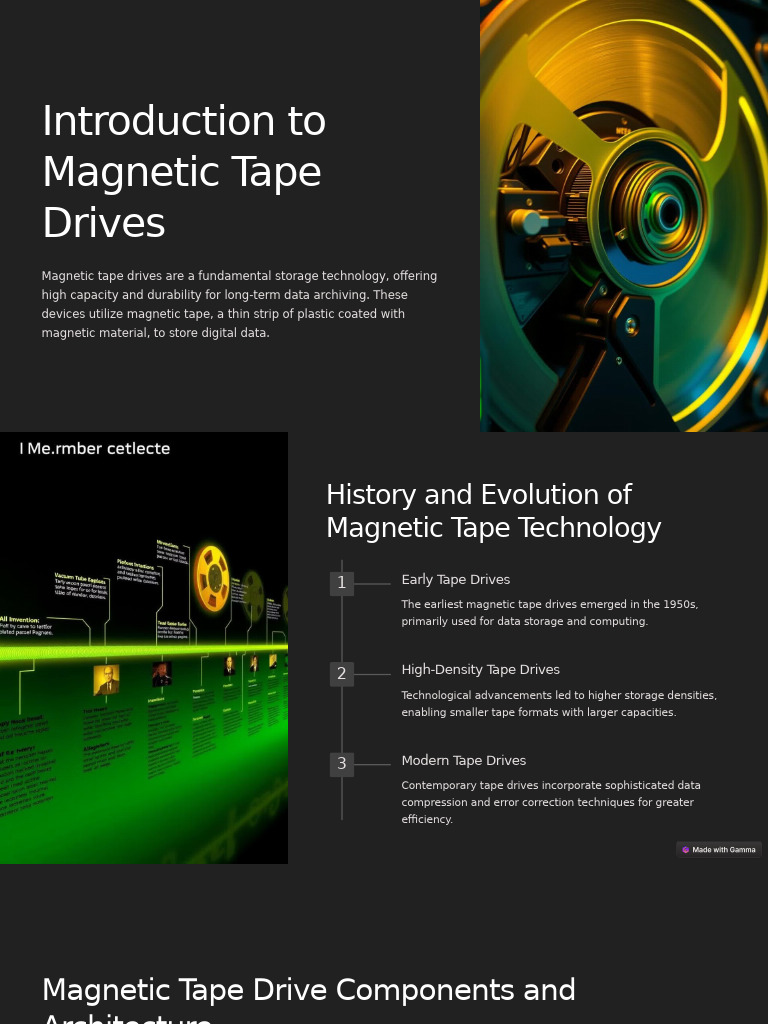 Introduction To Magnetic Tape Drives | PDF