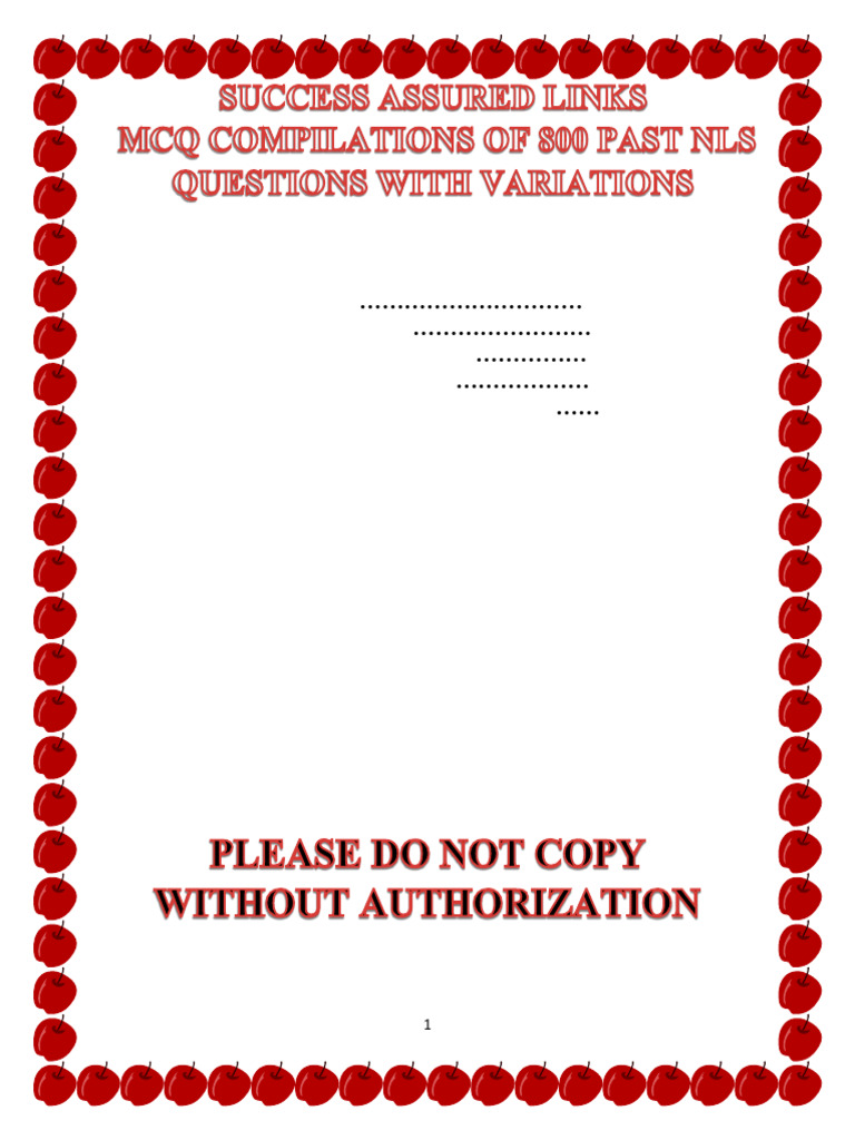 800 Question Compilation | PDF