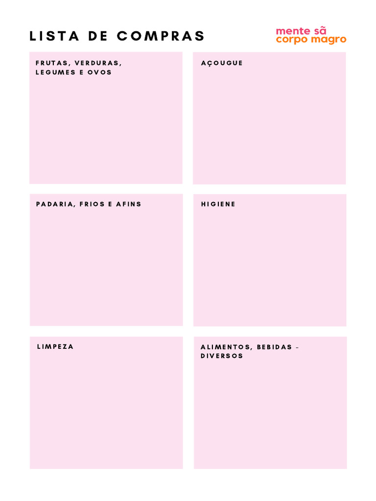 Lista de Compras | PDF