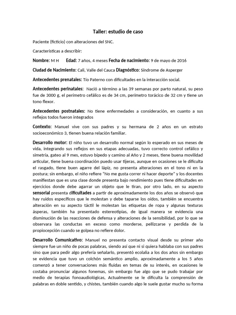 Taller Neuro SNC Caso | PDF