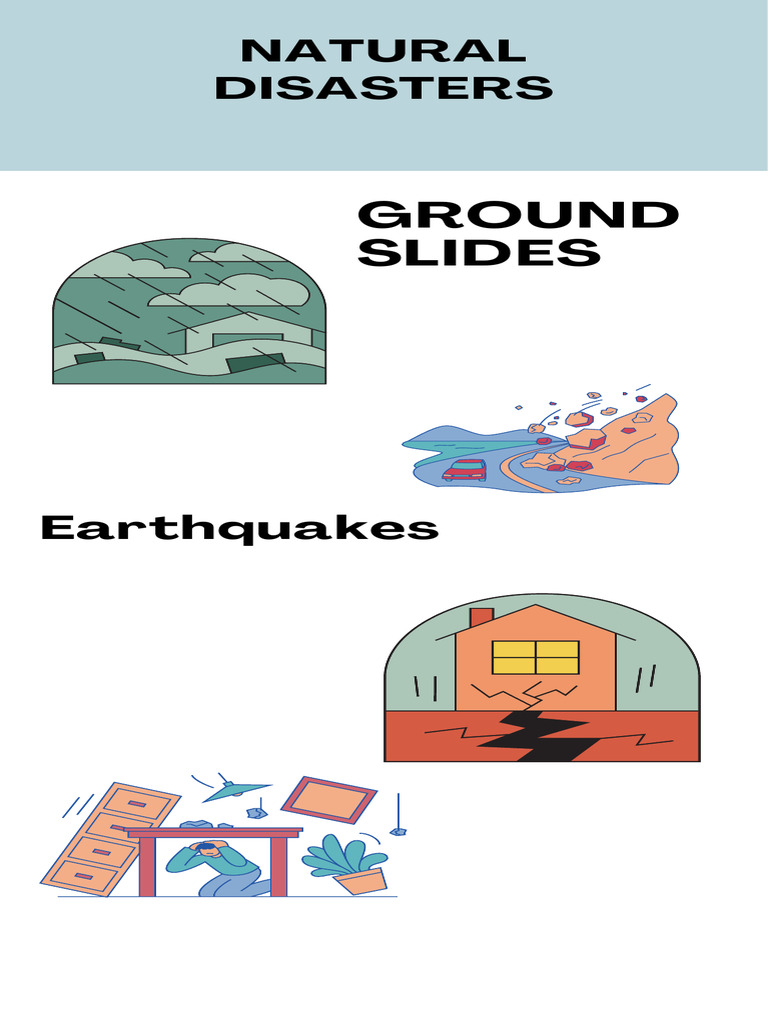 Blue Modern Natural Disaster Prevention Infographic | PDF