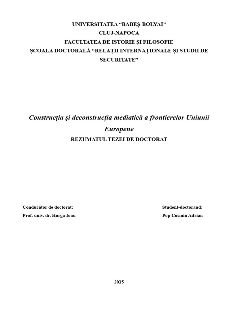 Simona STANCIU - Rezumatul - Tezei - Romana - 2015-07-01 - 13 - 25 - 56 | PDF