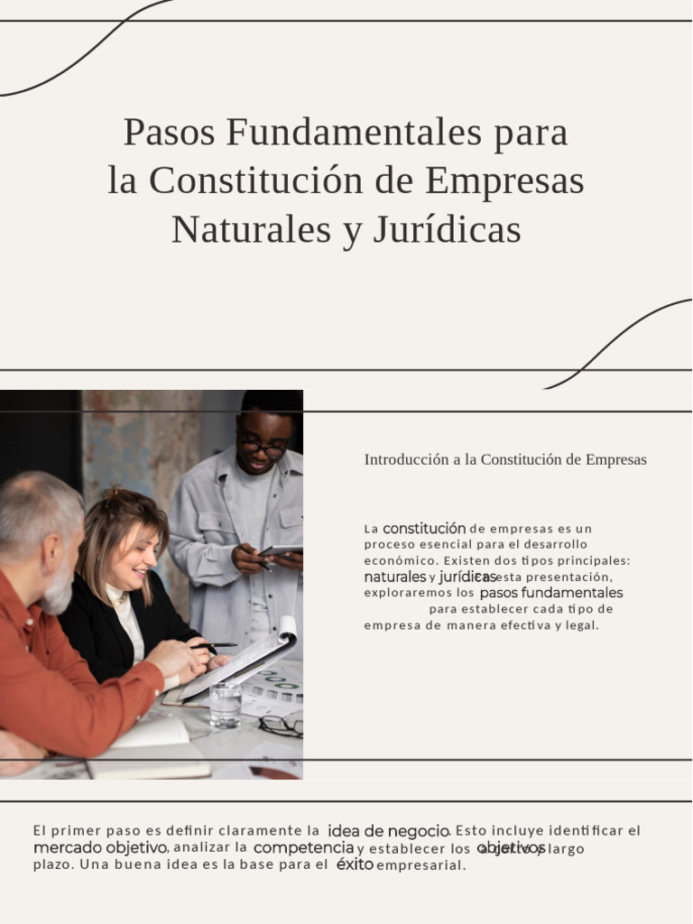 Slidesgo Pasos Fundamentales Para La Constitucion de Empresas Naturales y Juridicas ...