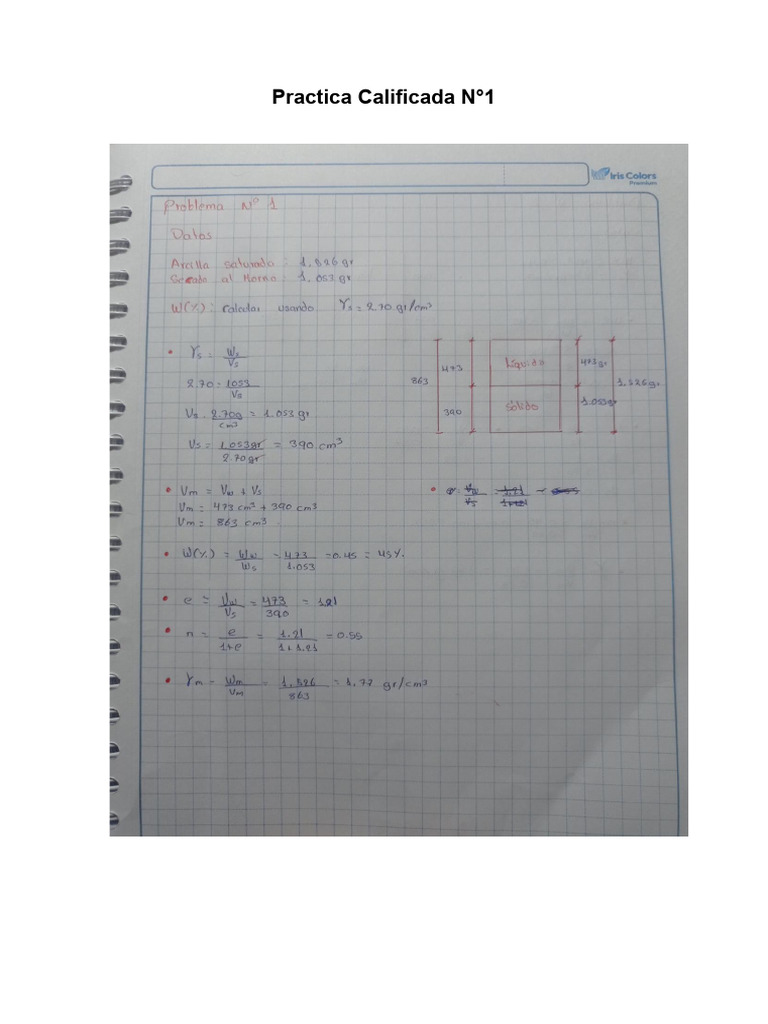Practica Calificada Suelos | PDF
