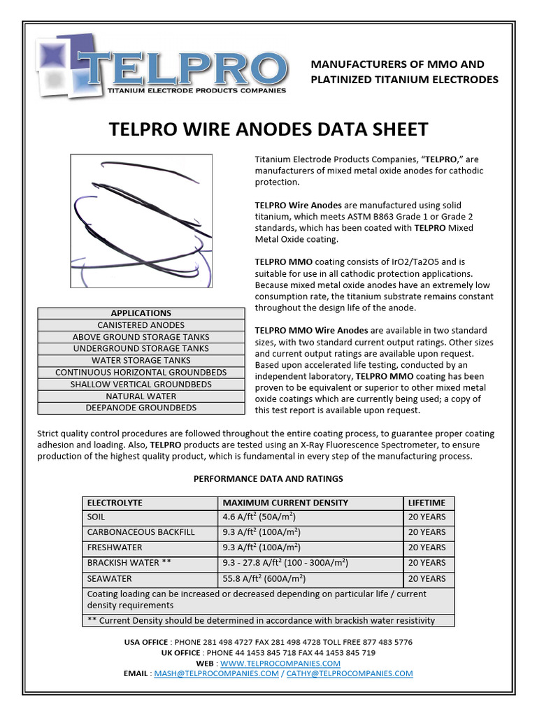 wire anodes | PDF