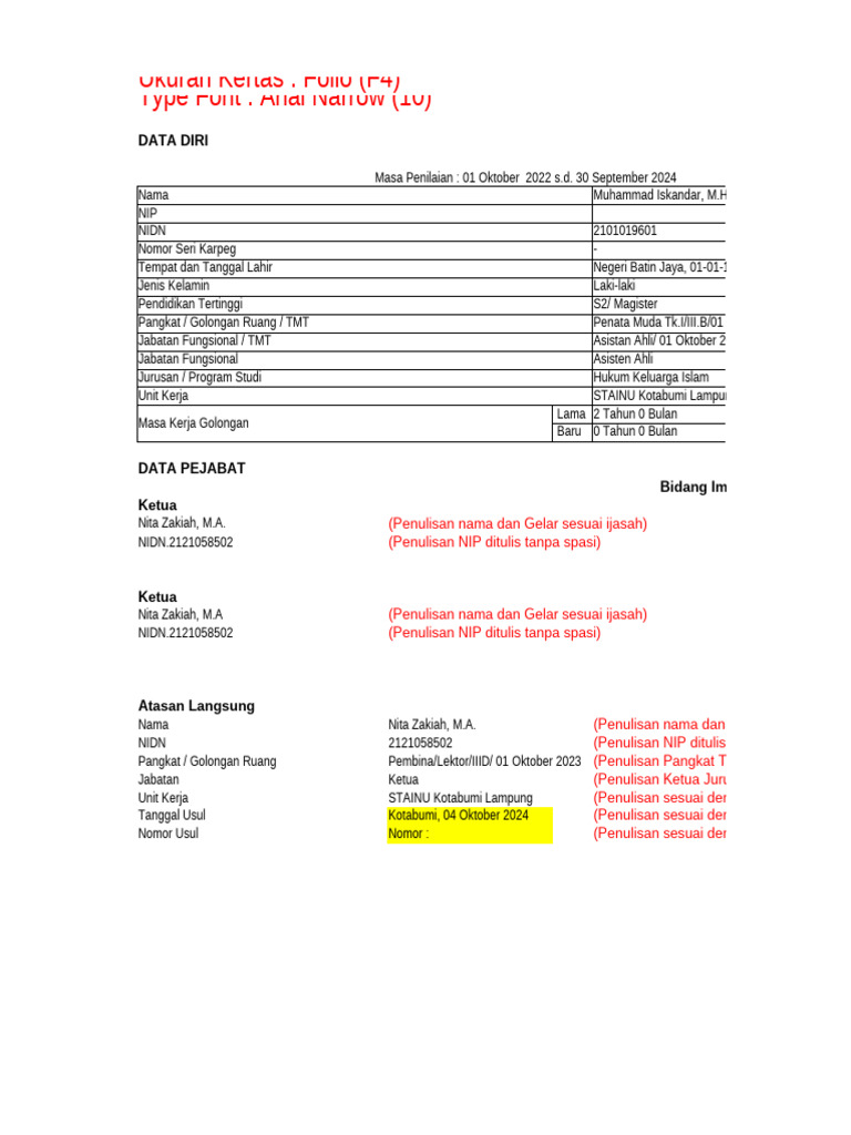 Dupak Iskandar Baru 2024 | PDF