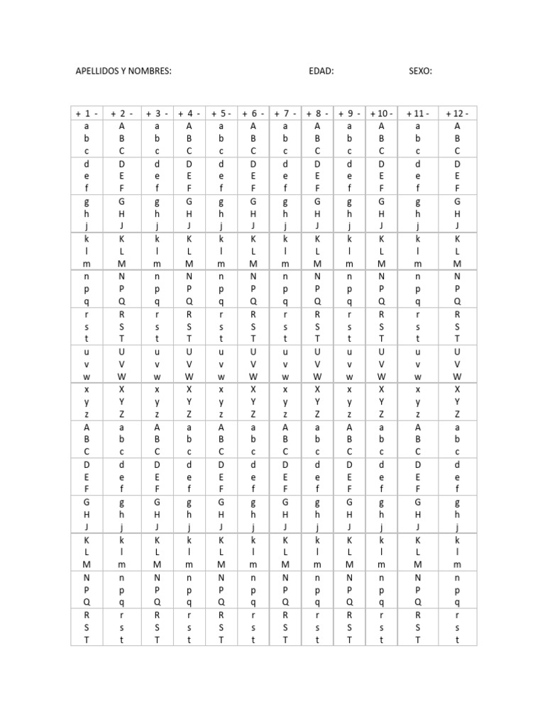 Kuder - Hoja de Respuestas IMPRIMIR | PDF