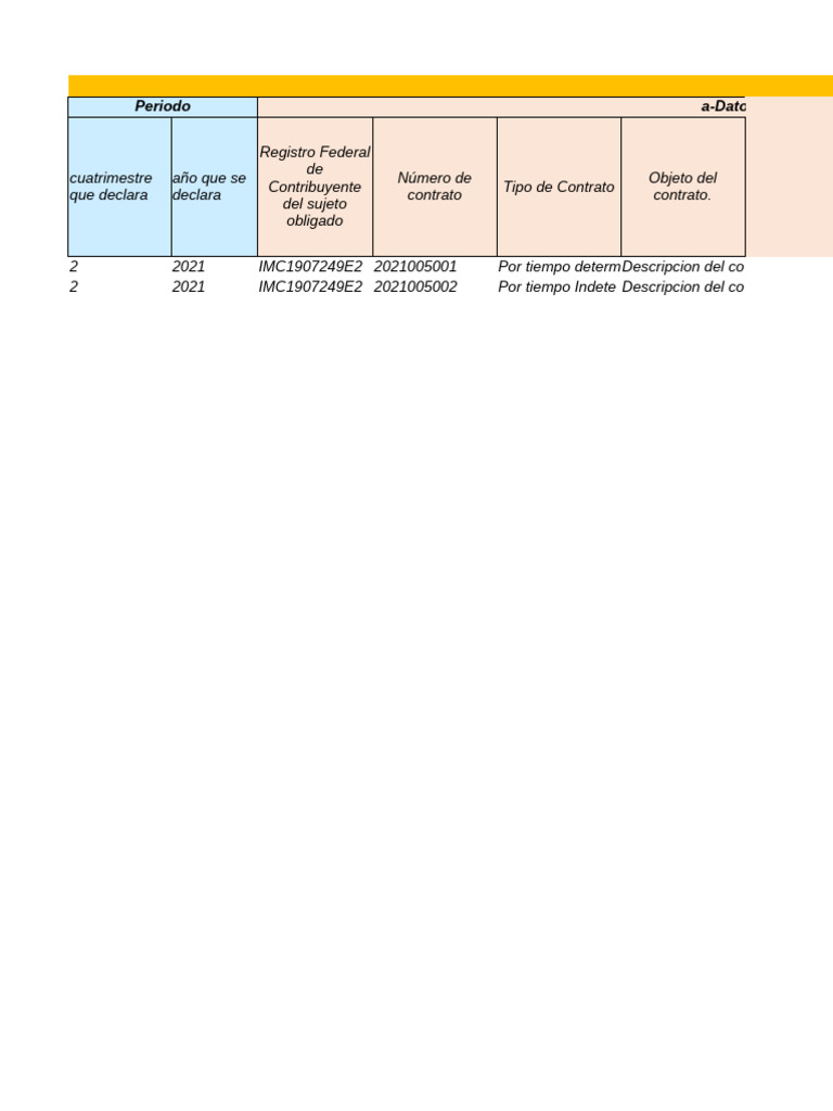 Layout Detalle Contrato | PDF | Industrias de servicio