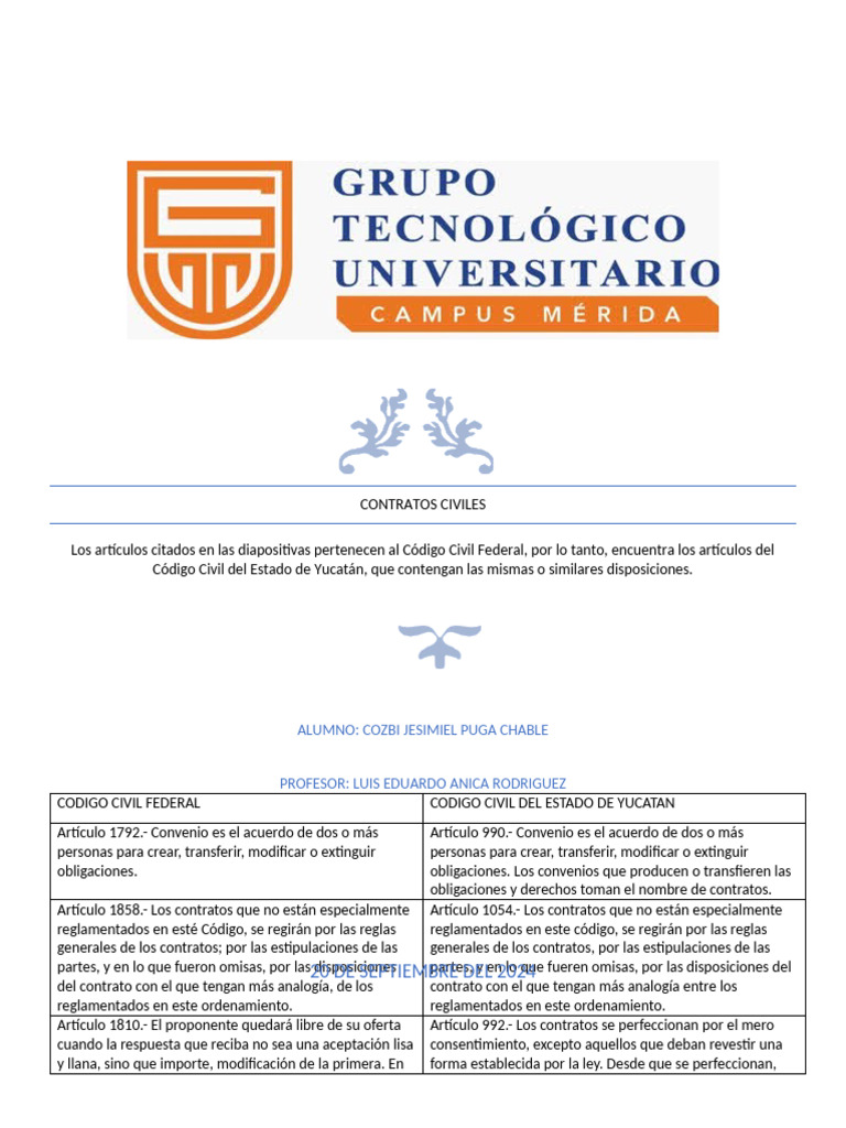 TAREA 1 CONTRATOS CIVILES | PDF