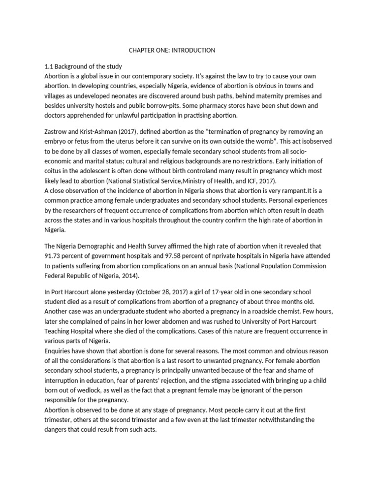 CHAPTER ONE(1) | PDF