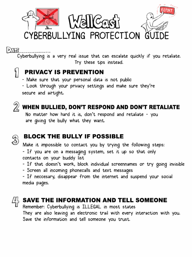 Cyberbullying Protection Tips Guide | PDF