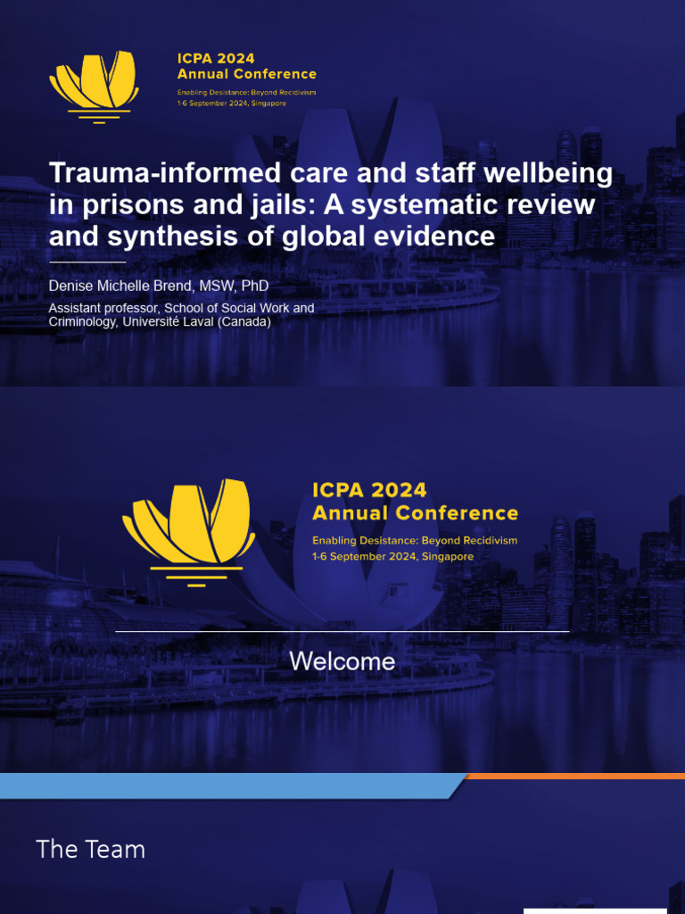 Trauma-Informed Care and Staff Wellbeing in Prisons and Jails: A ...