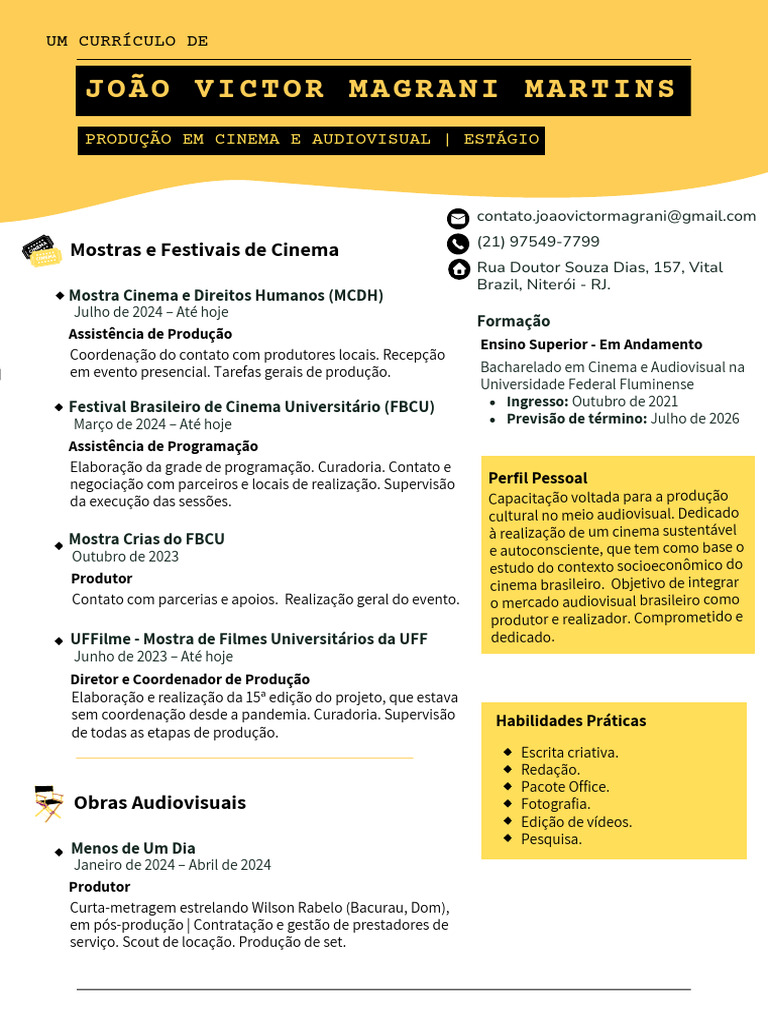CV João Victor Magrani | PDF