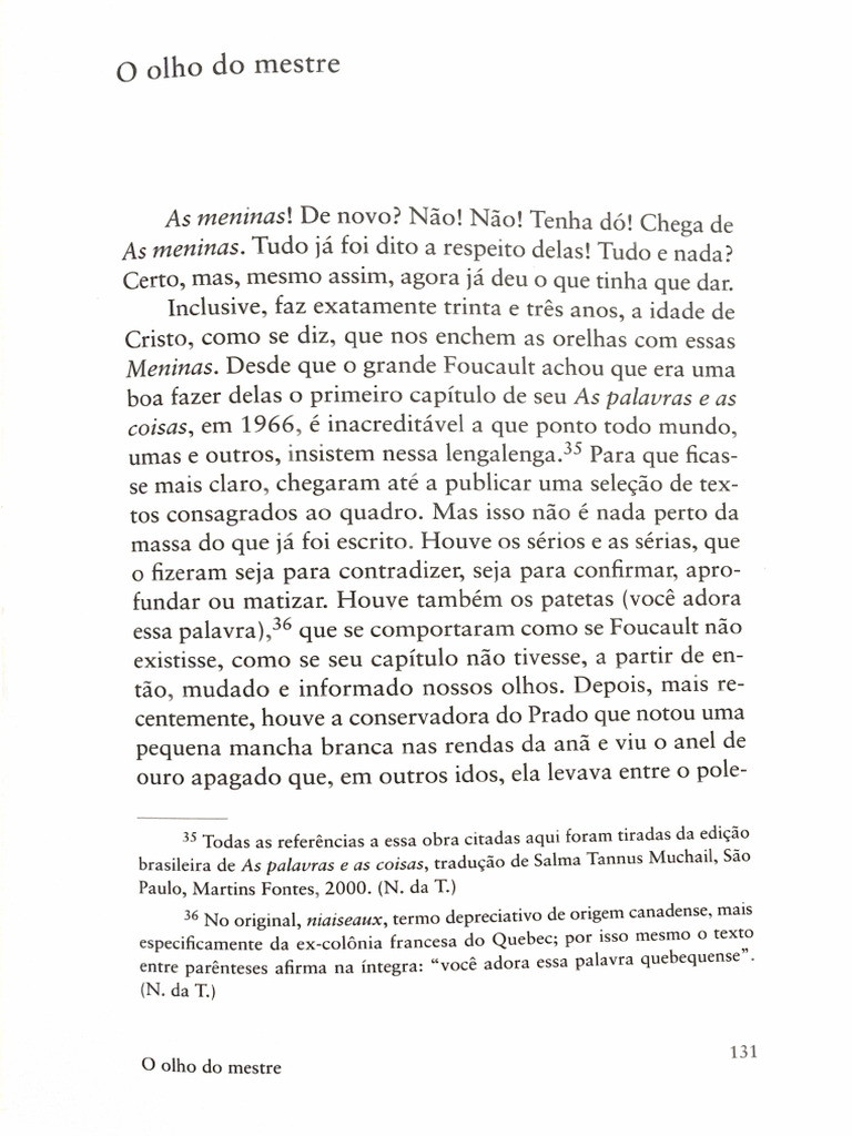 Daniel Arasse - o Olho Do Mestre | PDF