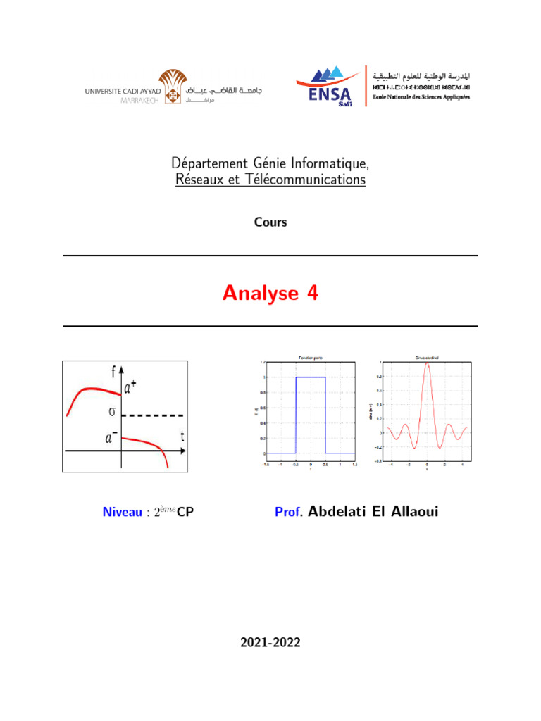 Cours Analyse 4 | PDF