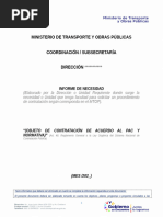 Informe de Necesidad de Contratación | PDF