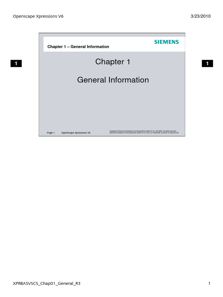 Mod01 GL XPRBASVSCS Chap01 General Release3 en | PDF