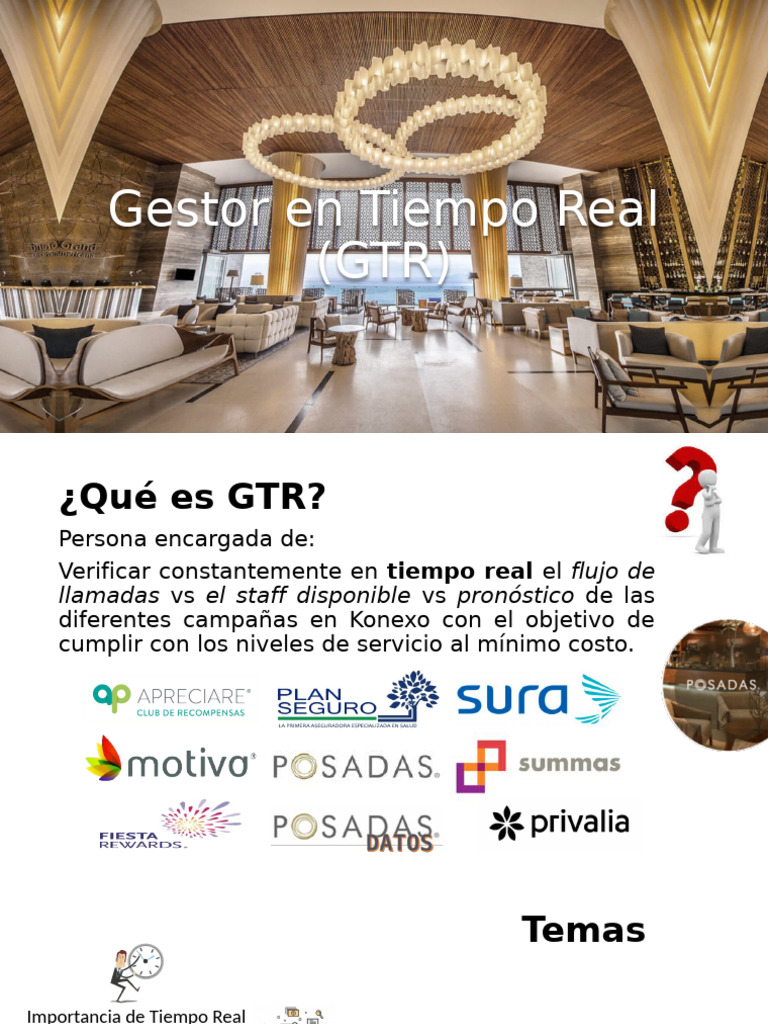 Presentación Gestor en Tiempo Real (Certificación) | PDF