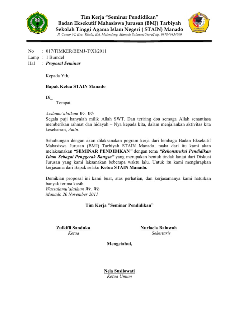 Proposal Seminar Pendidikan | PDF