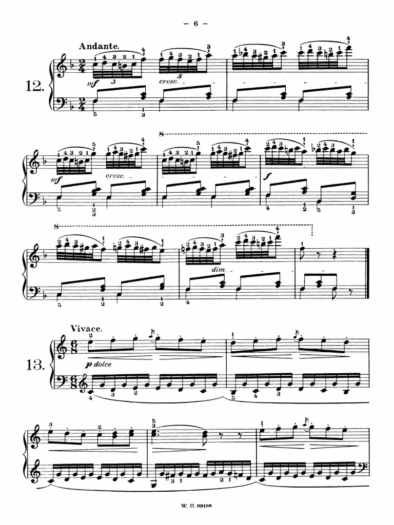 Czerny-Germer - Estudos Vol.1 12, 13 e 14 | PDF