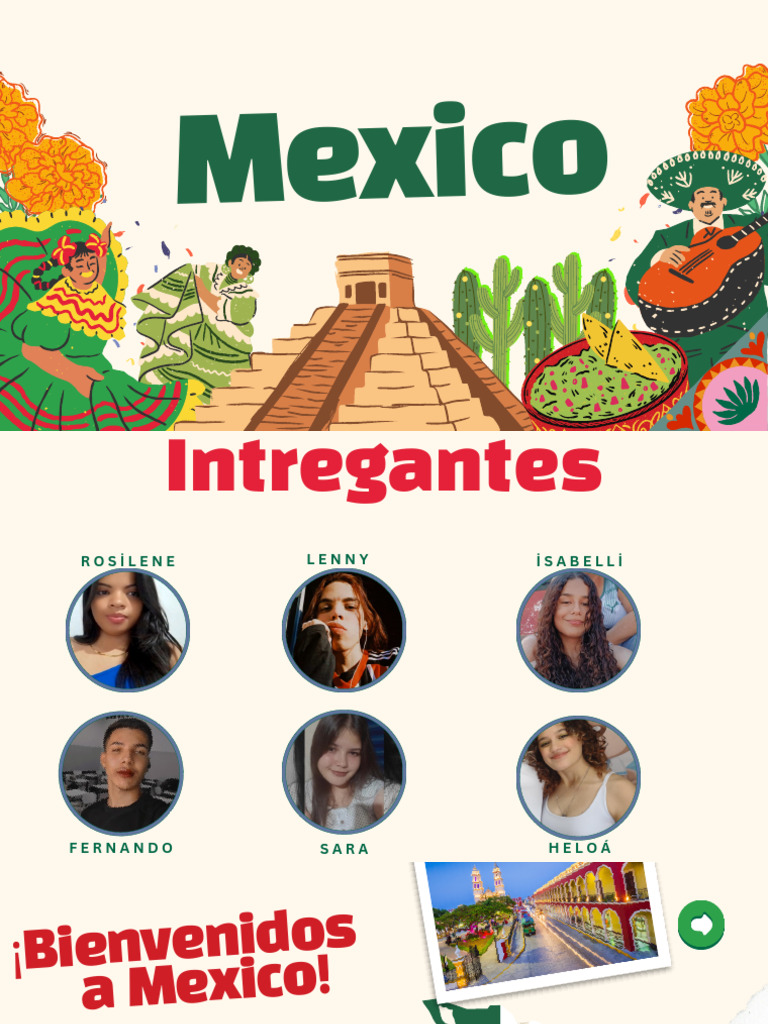 Mexico Introduction Presentation in Green and Red Informative Style | PDF