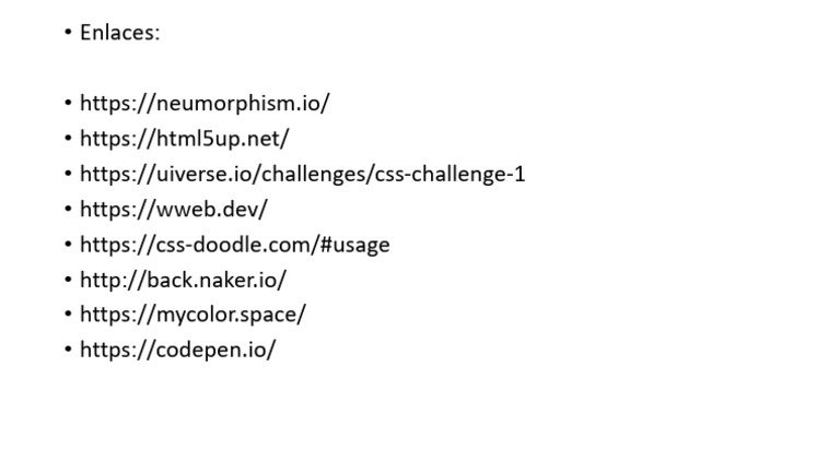 Enlaces Programacion Web | PDF