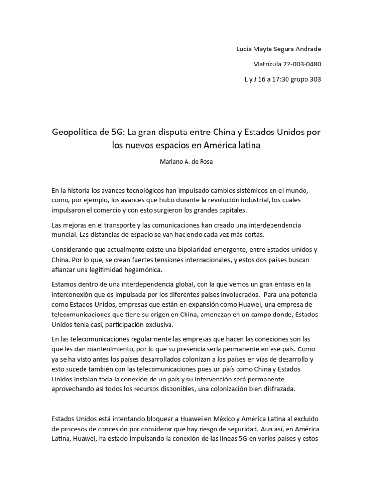 Segura Mayte 5G Grupo 303 | PDF