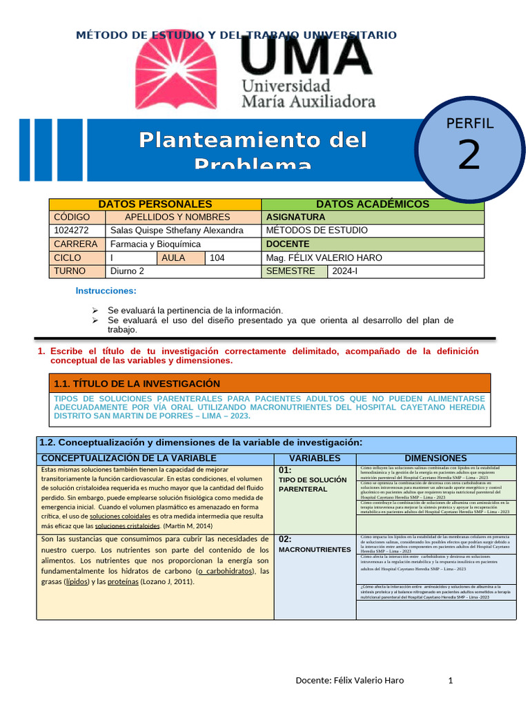 2-Ficha Del Planteamiento Del Problema.2 (1) | PDF