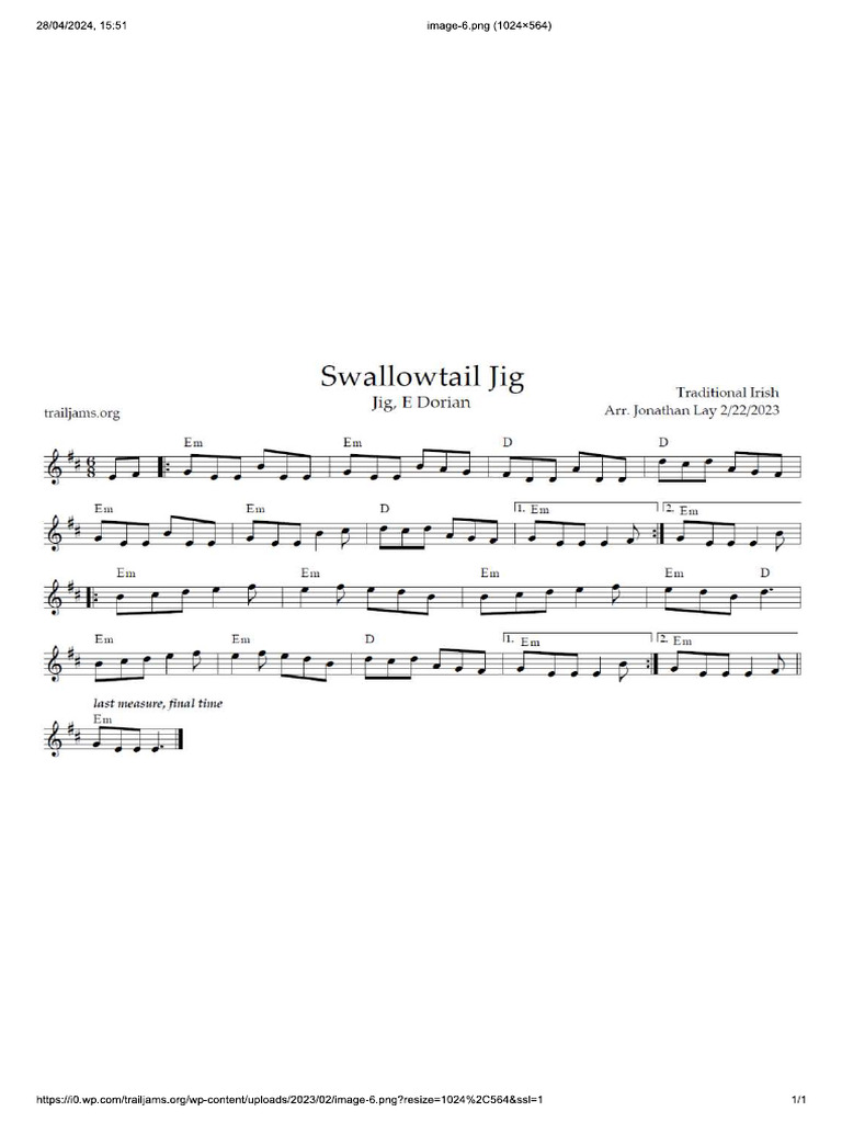 Swallowtail Jig | PDF