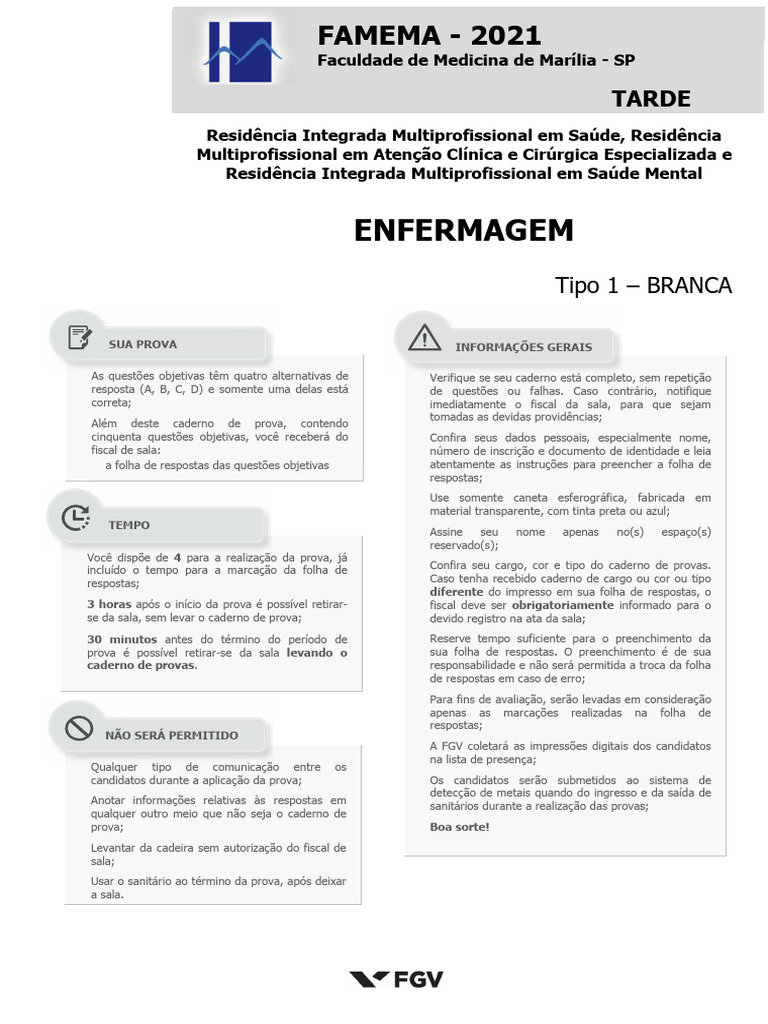 Prova FGV | PDF
