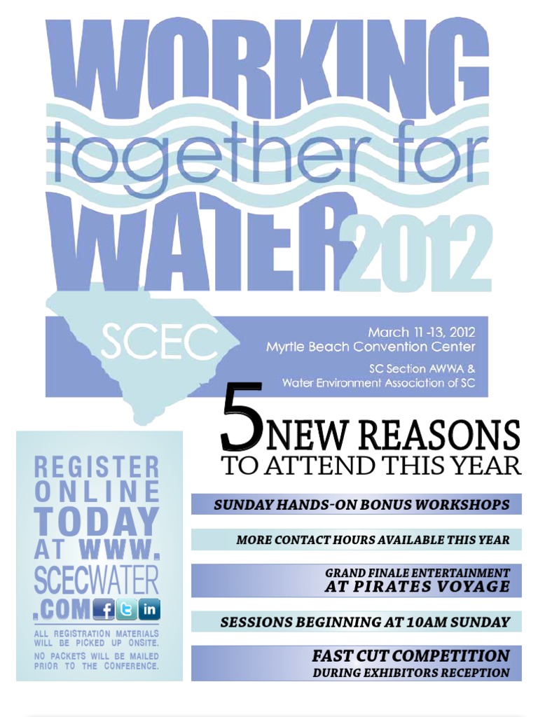 2012 SCEC Conference Flyer | PDF | Clean Water Act | Sewage Treatment