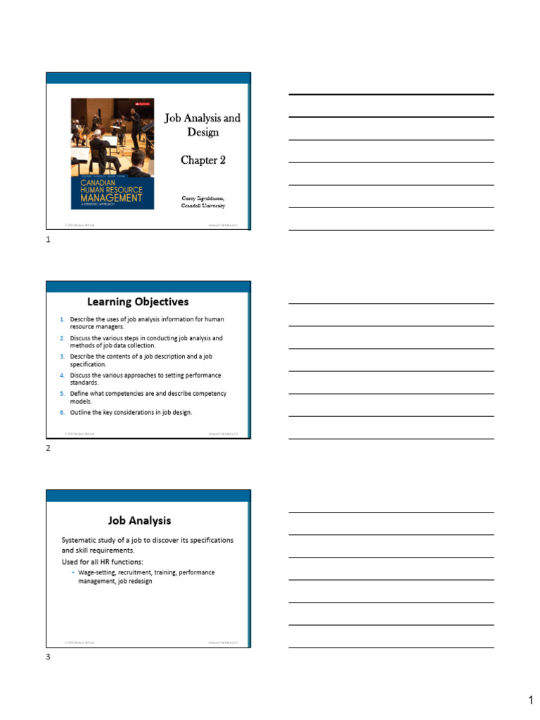 Chapter 2 - Job Analysis Design | PDF | Human Resource Management ...