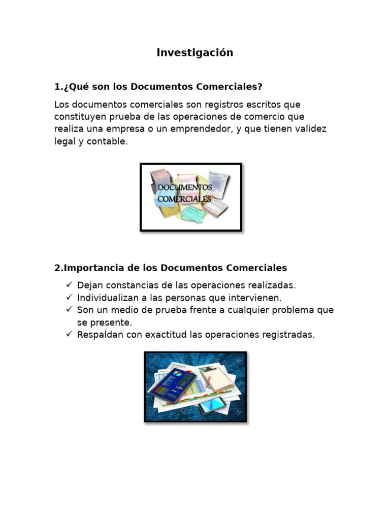 Doc. Comerciales 2 | PDF