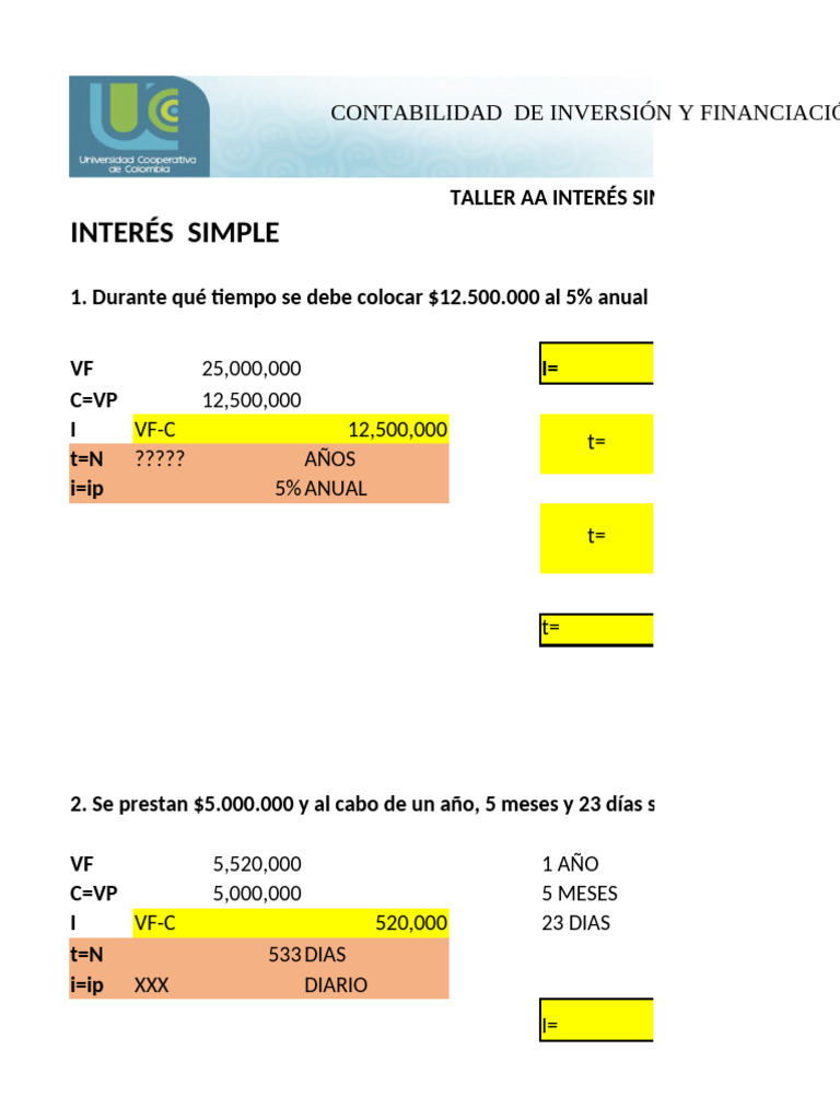 1.TASAS SIMPLE Y COMPUESTA 17 Sep | PDF