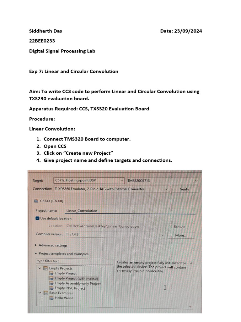 Exp8 DSP 22bee0233 | PDF