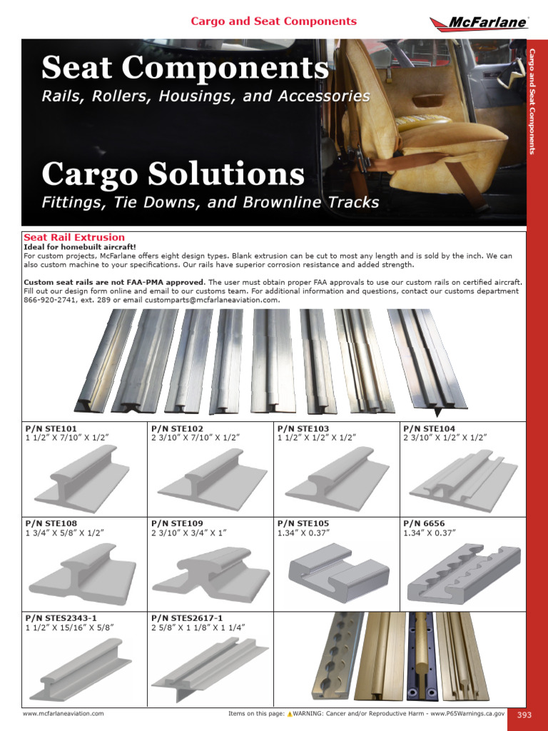 Seat Rails and Extrusions | PDF