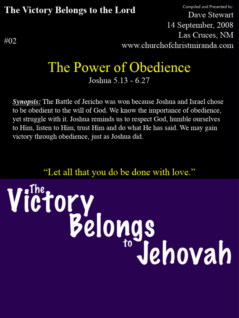 Power of Obedience (Jerico) | PDF