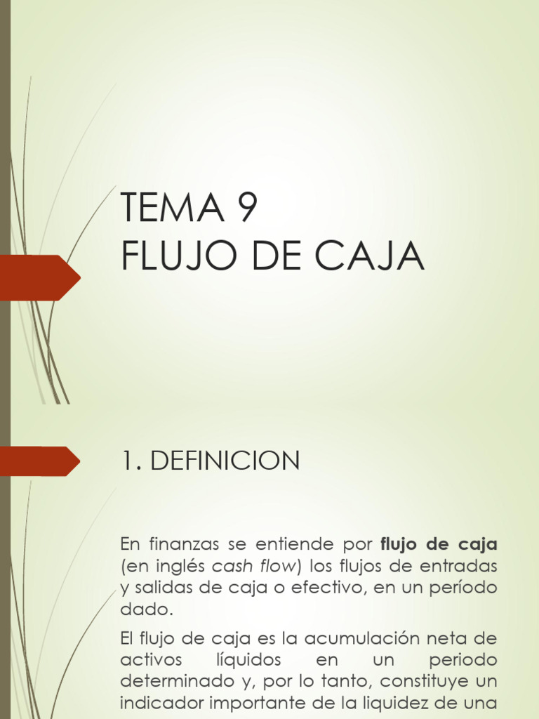 Capitulo Ix Flujo de Caja | PDF