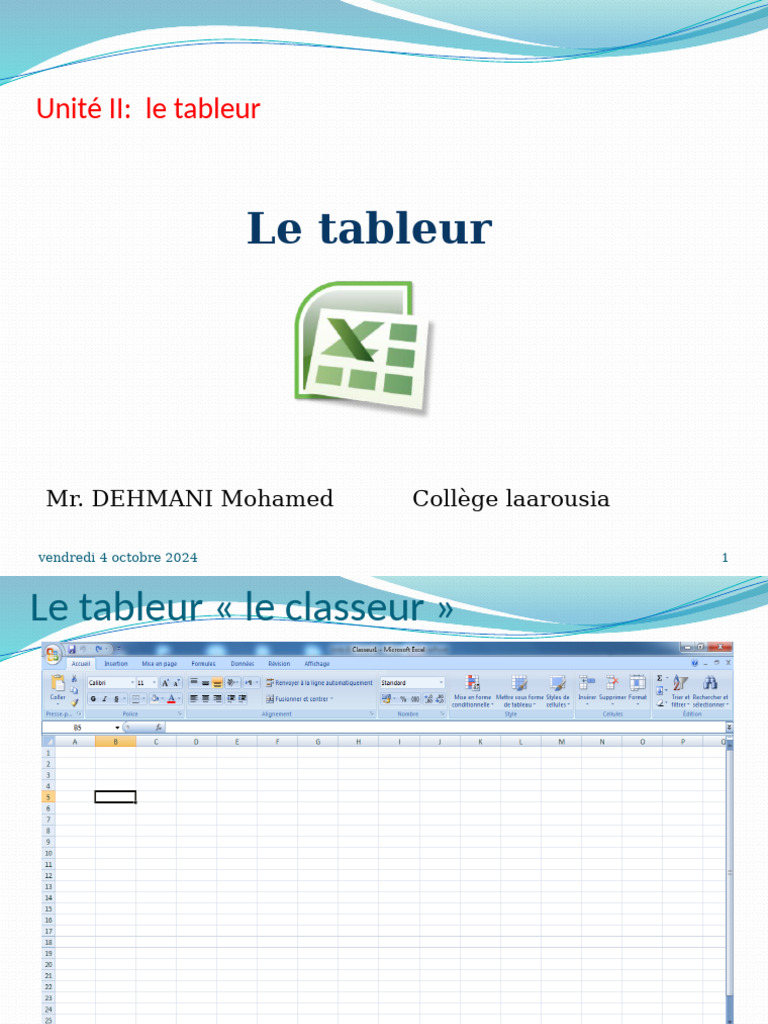 Unité III.2-le Tableur | PDF