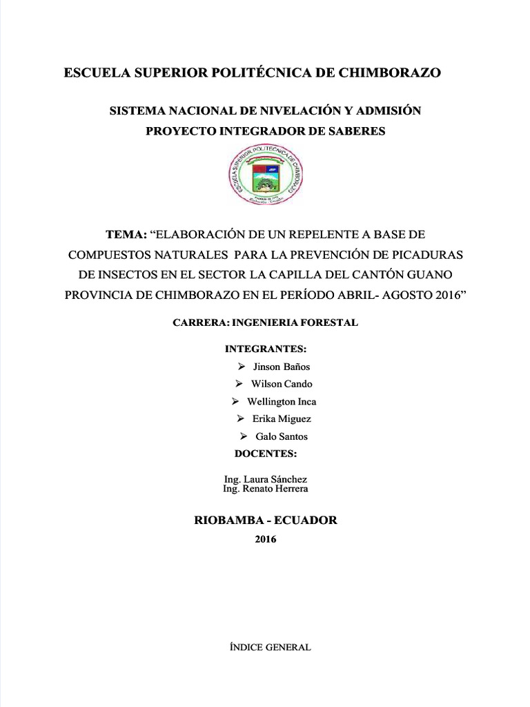 PDF Proyecto Final Repelente - Compress | PDF