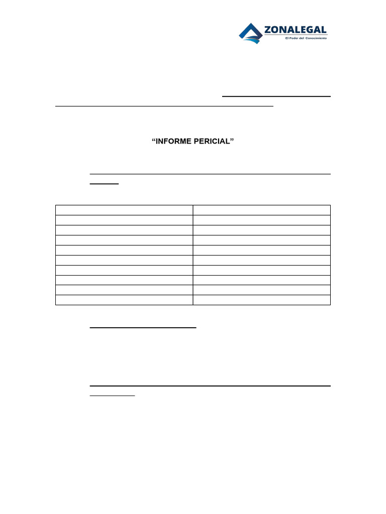 Formato de Informe Pericial Judicial | PDF