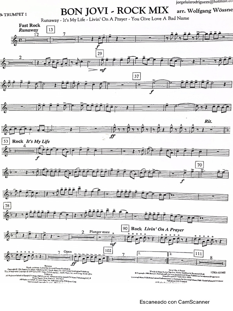 Bon Jovi Rock Mix 2 | PDF