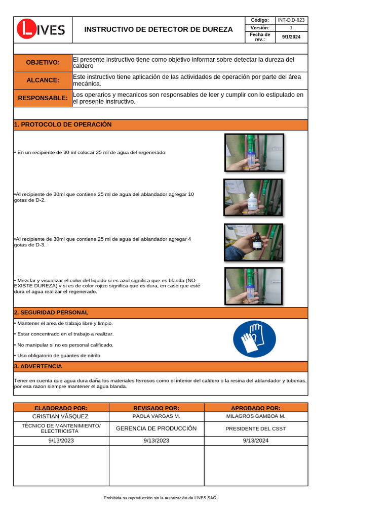 INT-DD-023 Instructivo de Detector de Dureza | PDF