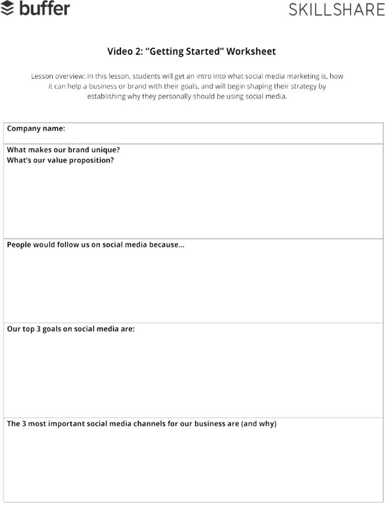 Video 2 - Getting Started | PDF Video 2 - Getting Started | PDF