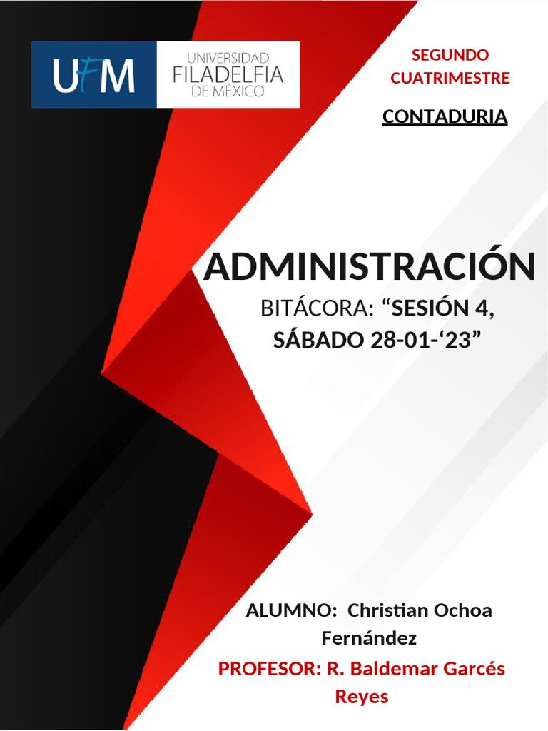 bitácora sesión 4 | PDF