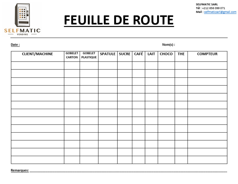 Feuille de Route | PDF