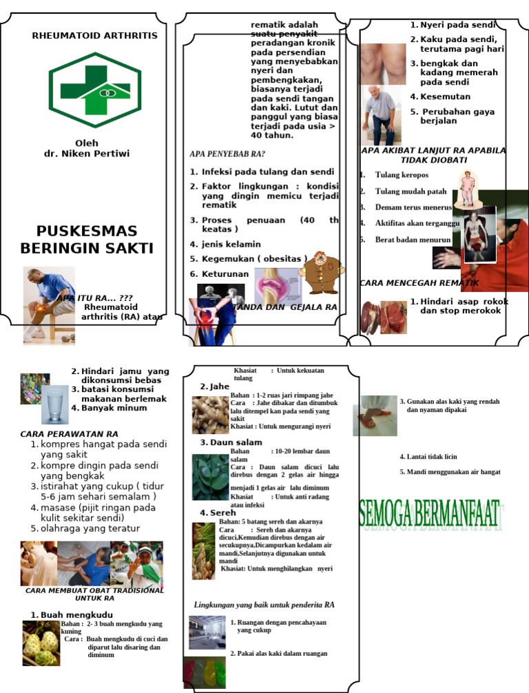 Leaflet Rheumatoid Arthritis | PDF | Arthritis | Medical Specialties