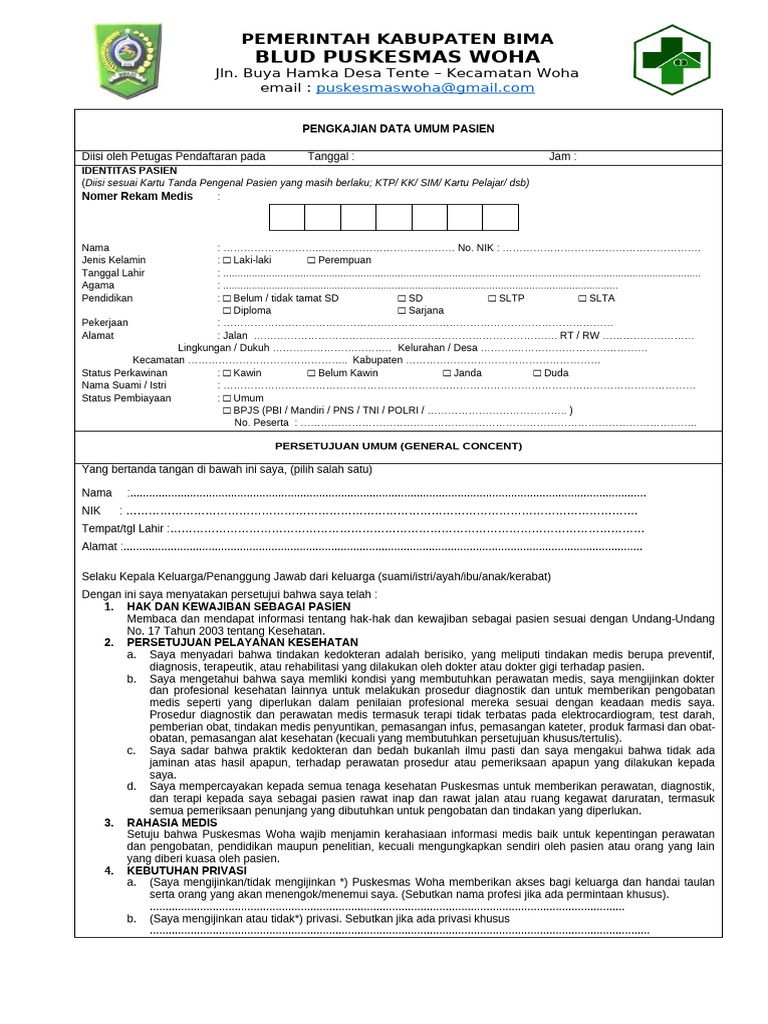 Form General Consent baru | PDF