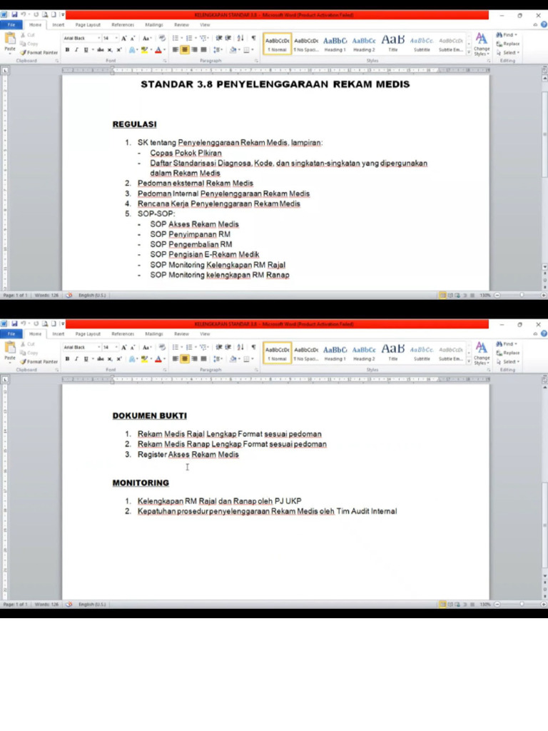 Bab 3.8 Kelengkapan Dokumen RM DR Fenny AKP | PDF